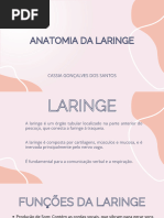 Anatomia da Laringe: Estruturas e Funções | PDF | Laringe | Anatomia humana