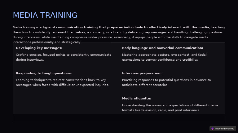 Media Training | PDF