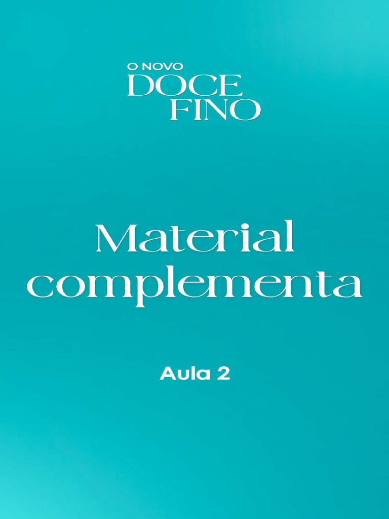 Aula Complementar | PDF