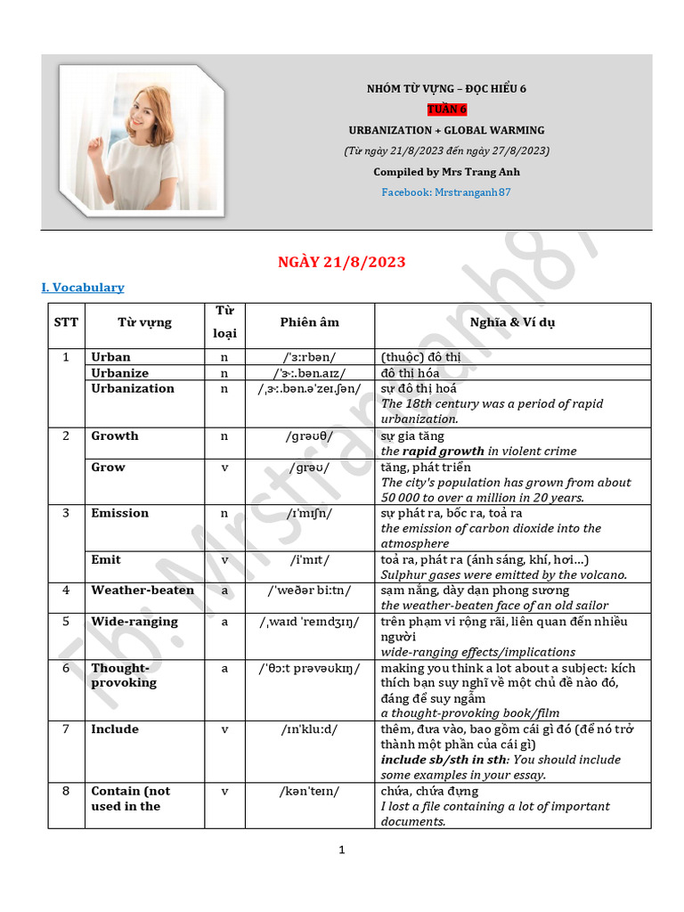 TV-DH6 từ tuần 6 đến tuần 10 - cô TRANG ANH | PDF