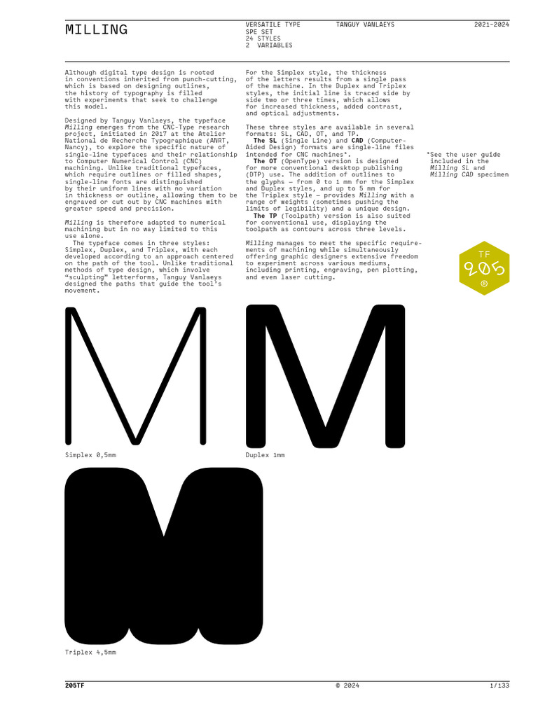 Milling | PDF | Typefaces | Graphic Design