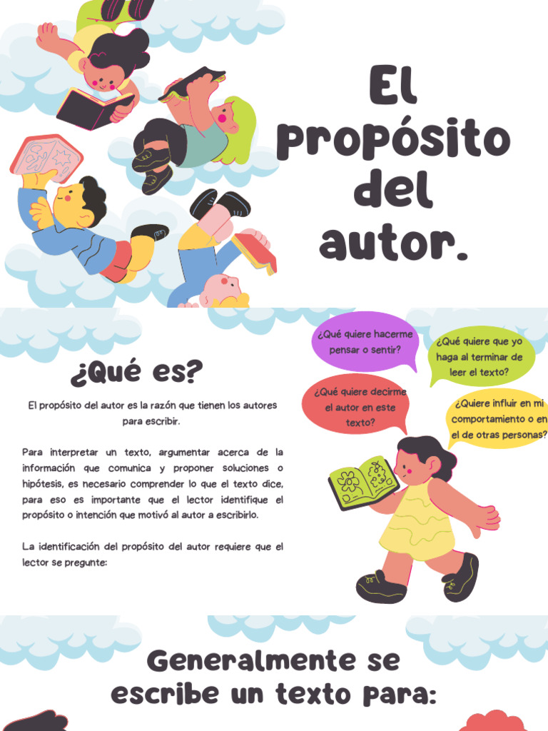 Identificación del propósito del autor | PDF
