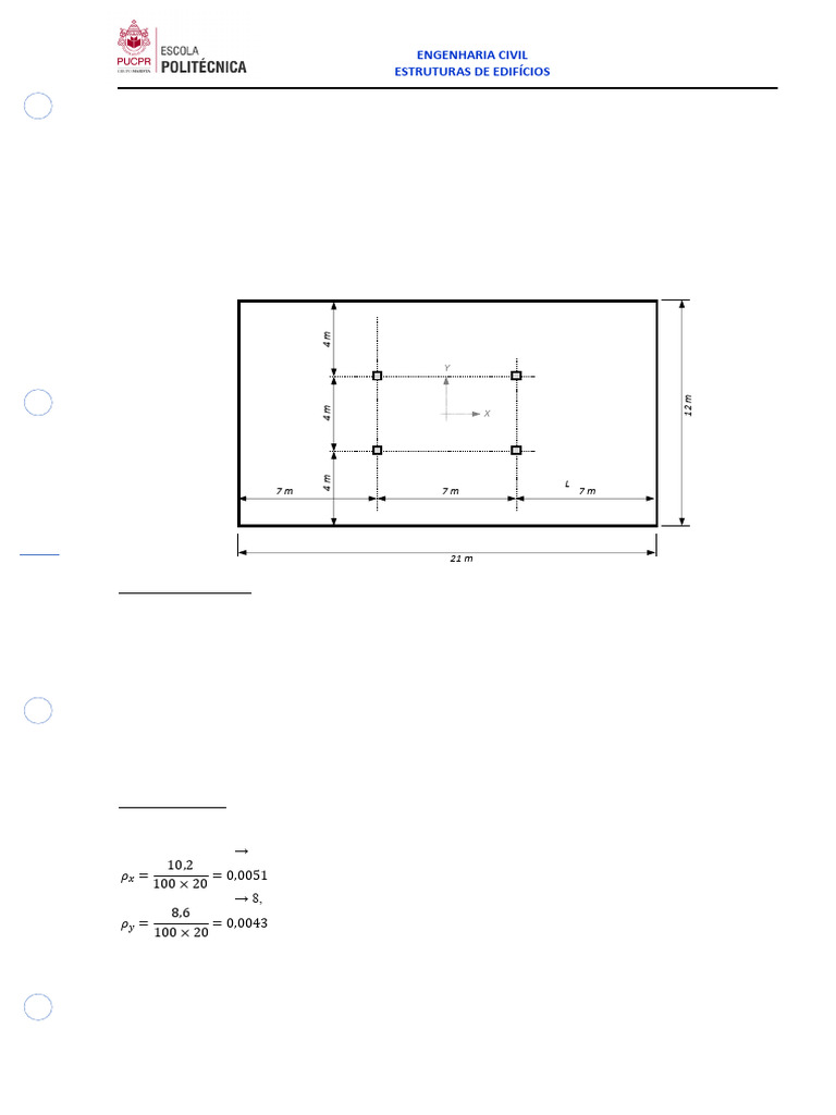 Exemplo de Cálculo - Lajes Lisas - Punção | PDF | Física Aplicada e ...