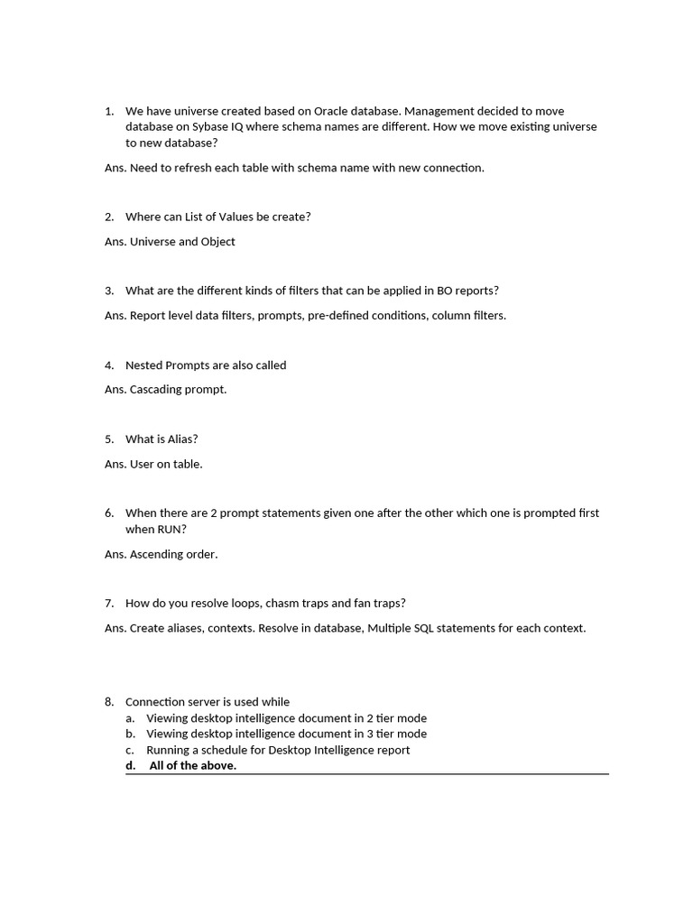 Business Objects Universe Management Guide | PDF | Database Index ...