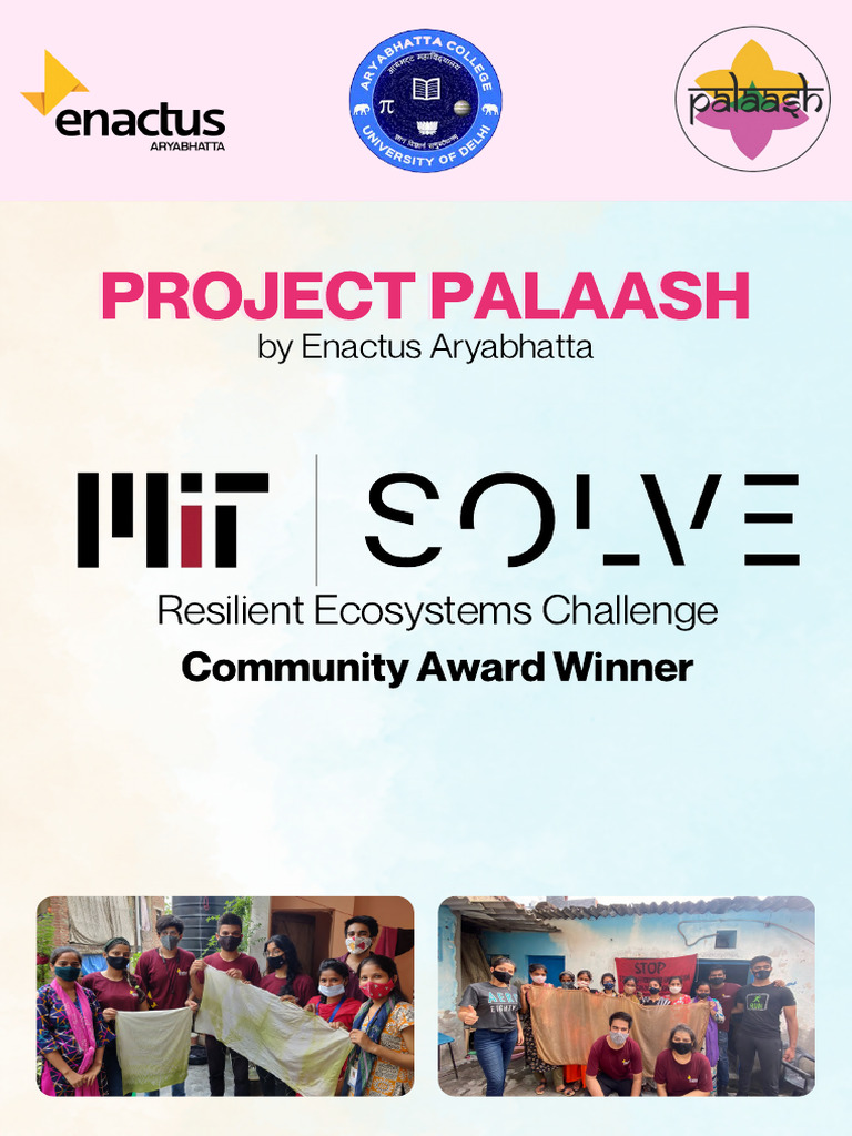 Xgshsc45iswvo4io0w5g4rr2MIT Solve Report, by Enactus Aryabhatta ...