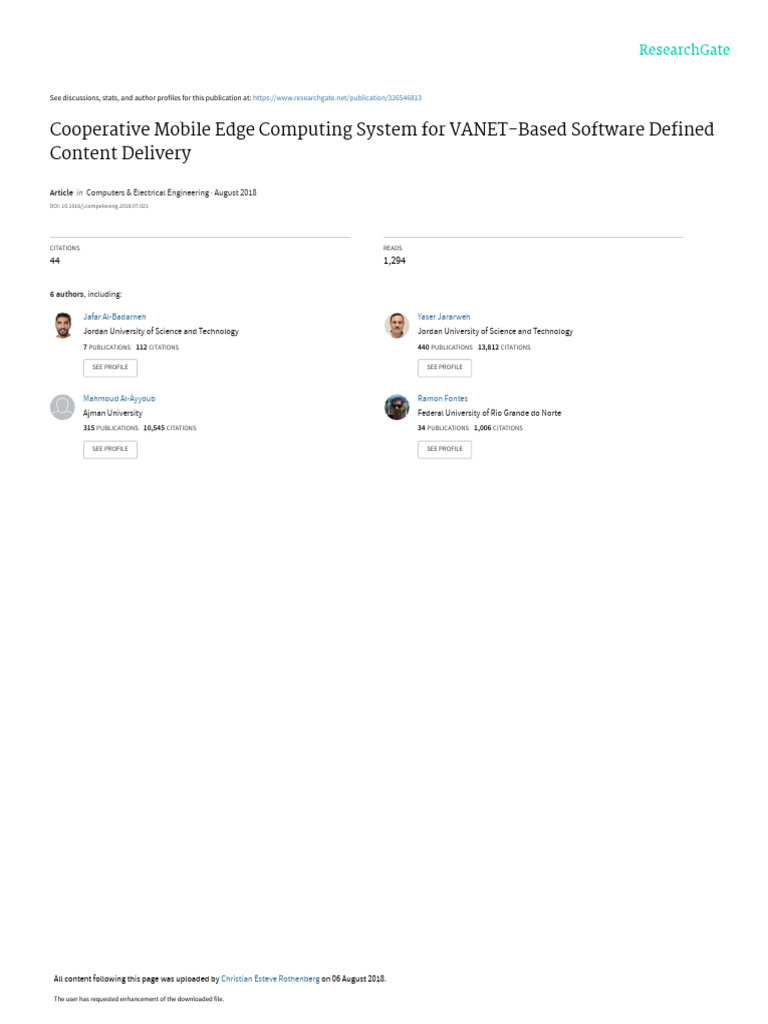 Cooperative Mobile Edge | PDF | Computer Network | Service Industries