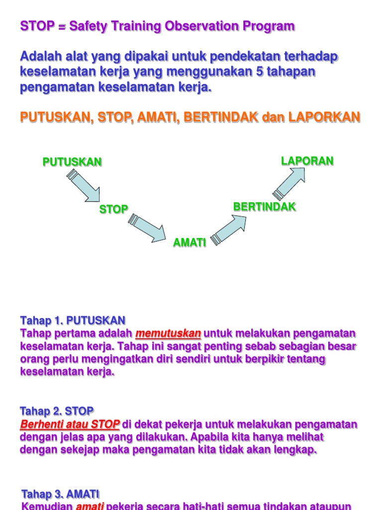 STOP Safety Training Observation Program | PDF