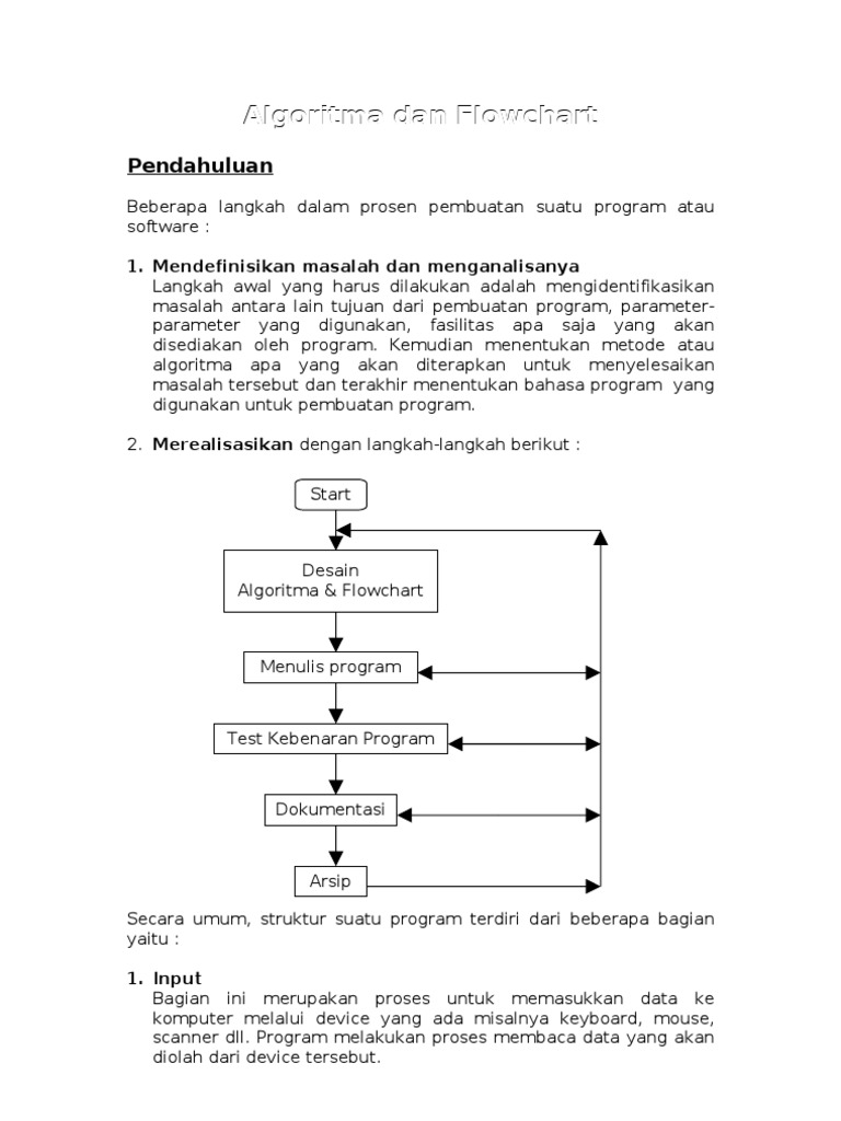 Algoritma Dan Flowchart | PDF