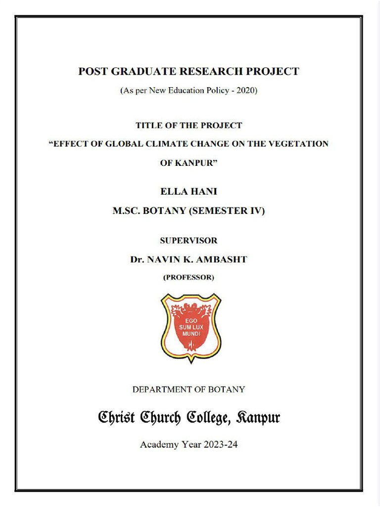 Dissertation Research Project | PDF