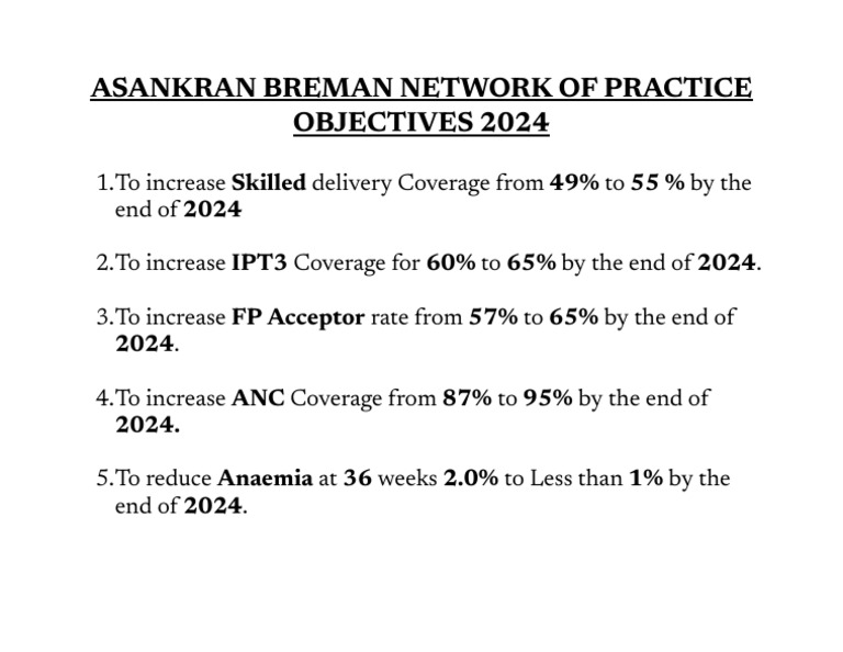 Asankran Breman Network of Practice | PDF