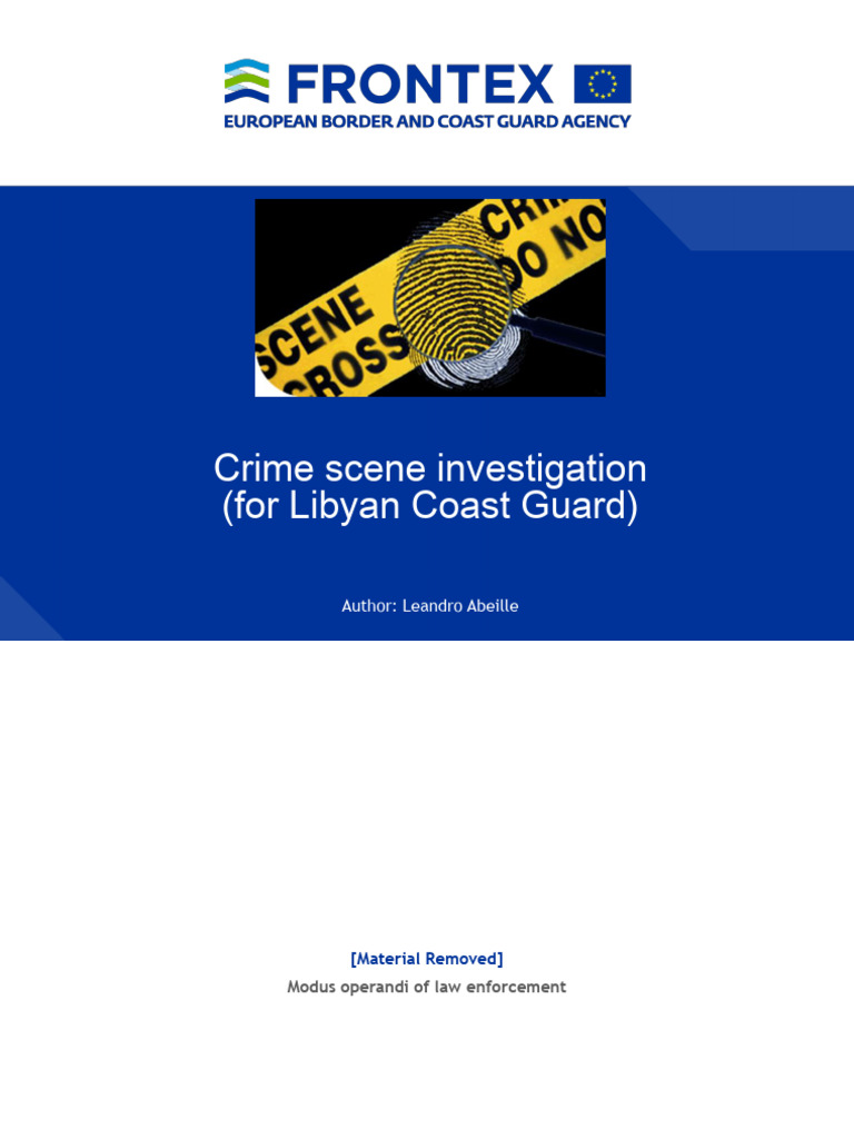 eu-frontex-lcg-training-crime-scene-investigation | PDF | Crime Scene ...