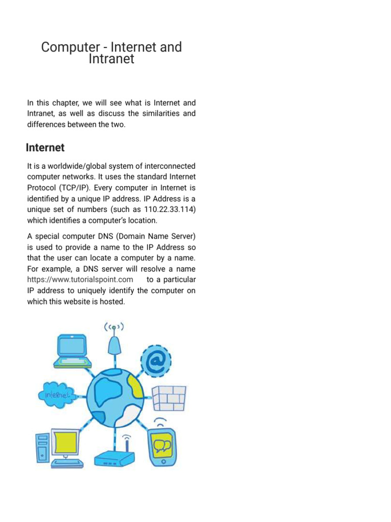 Comp Basics ... Internet & Intranet4 | PDF