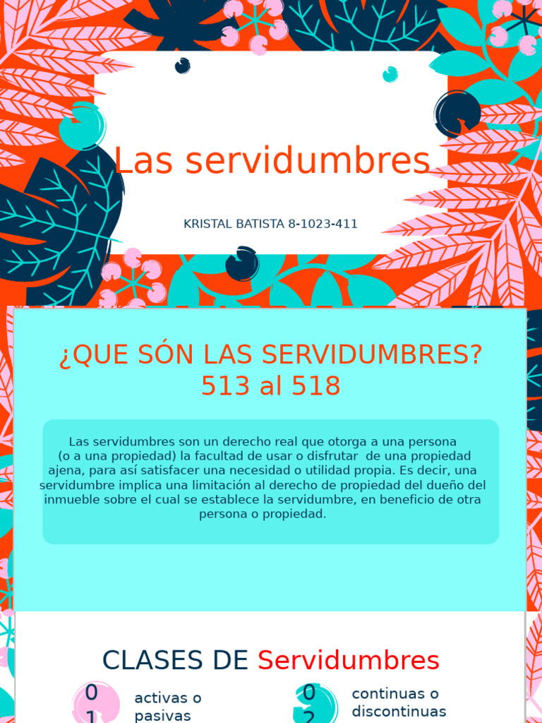 Las Servidumbres | PDF