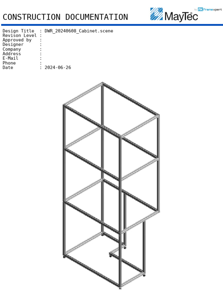 BOM_20240626_Cabinet_Parents in law_v2 | PDF | Screw | Manufactured Goods
