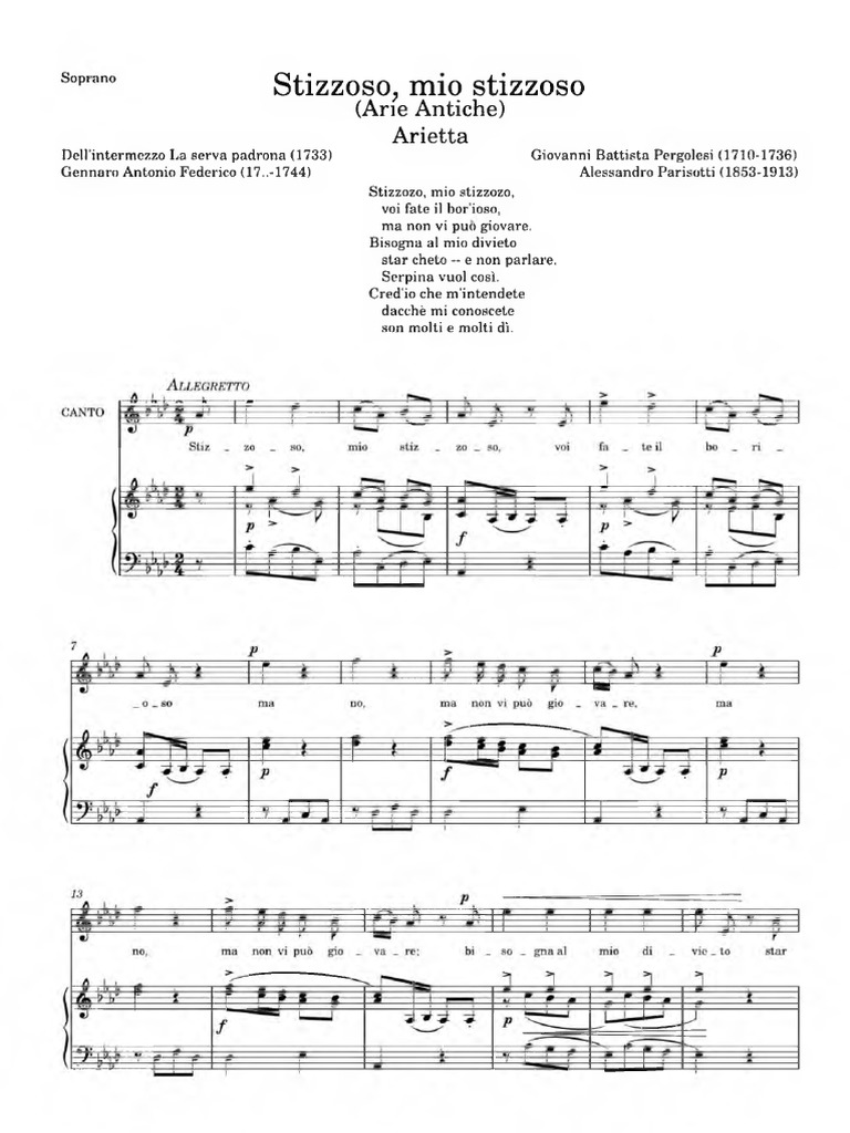 Stizzoso Mio Stizzoso | PDF