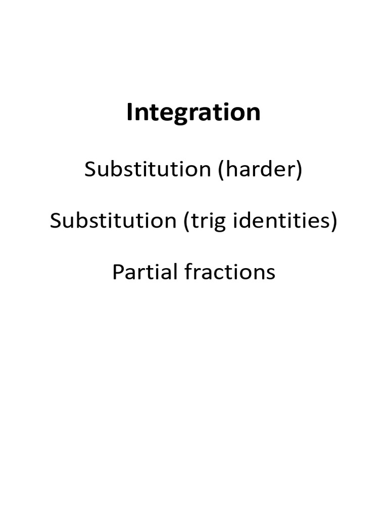 27-03 Integration Revision | PDF