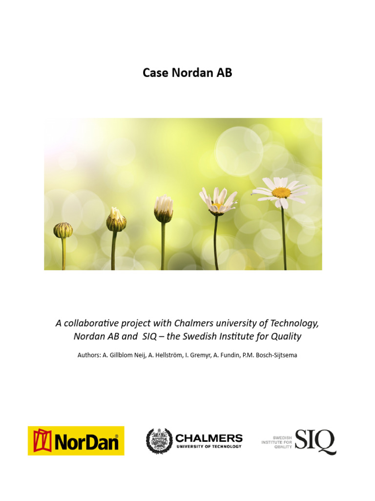 Exercise 1 - NorDan AB Case | PDF | Quality (Business) | Marketing