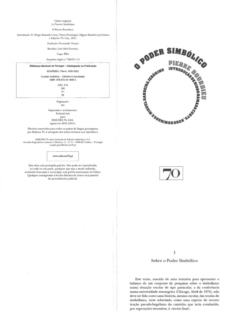 Poder Simbolico | PDF | Ideologias | Poder (social e político)
