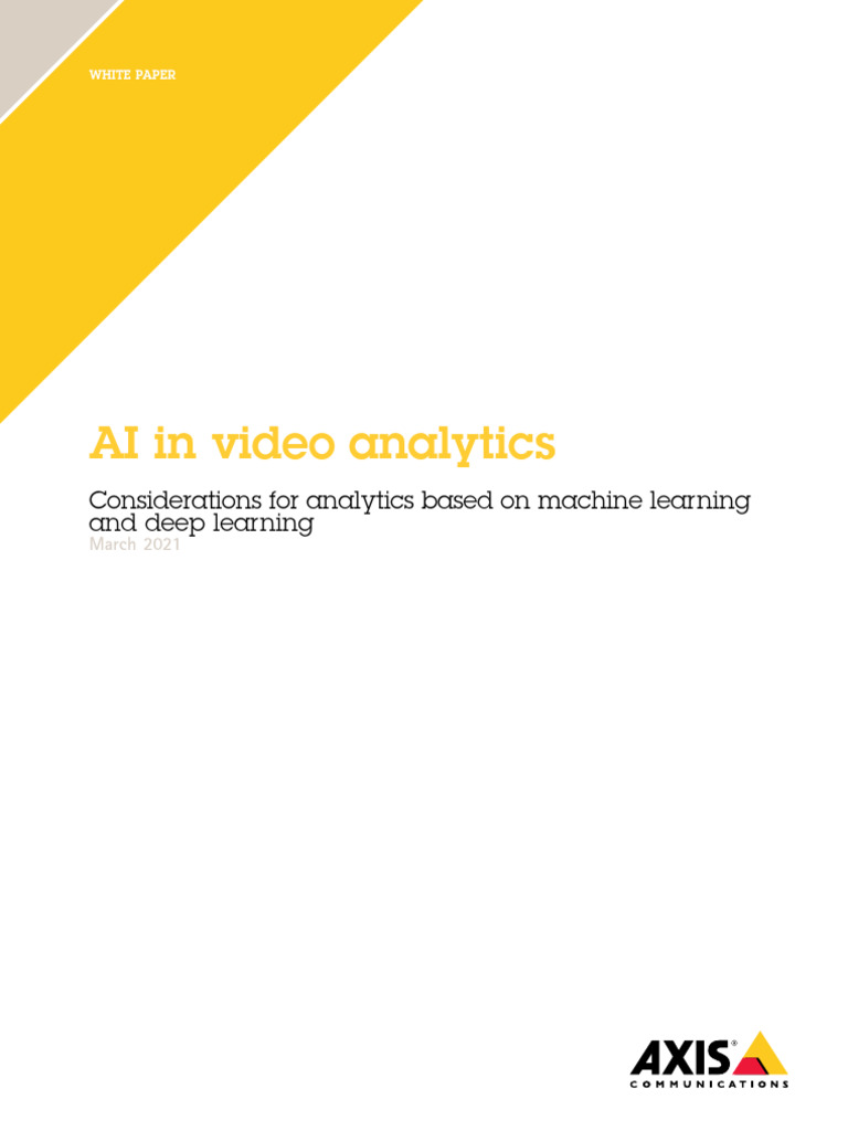 Ai in Video Analytics en US 266748 | PDF | Machine Learning ...
