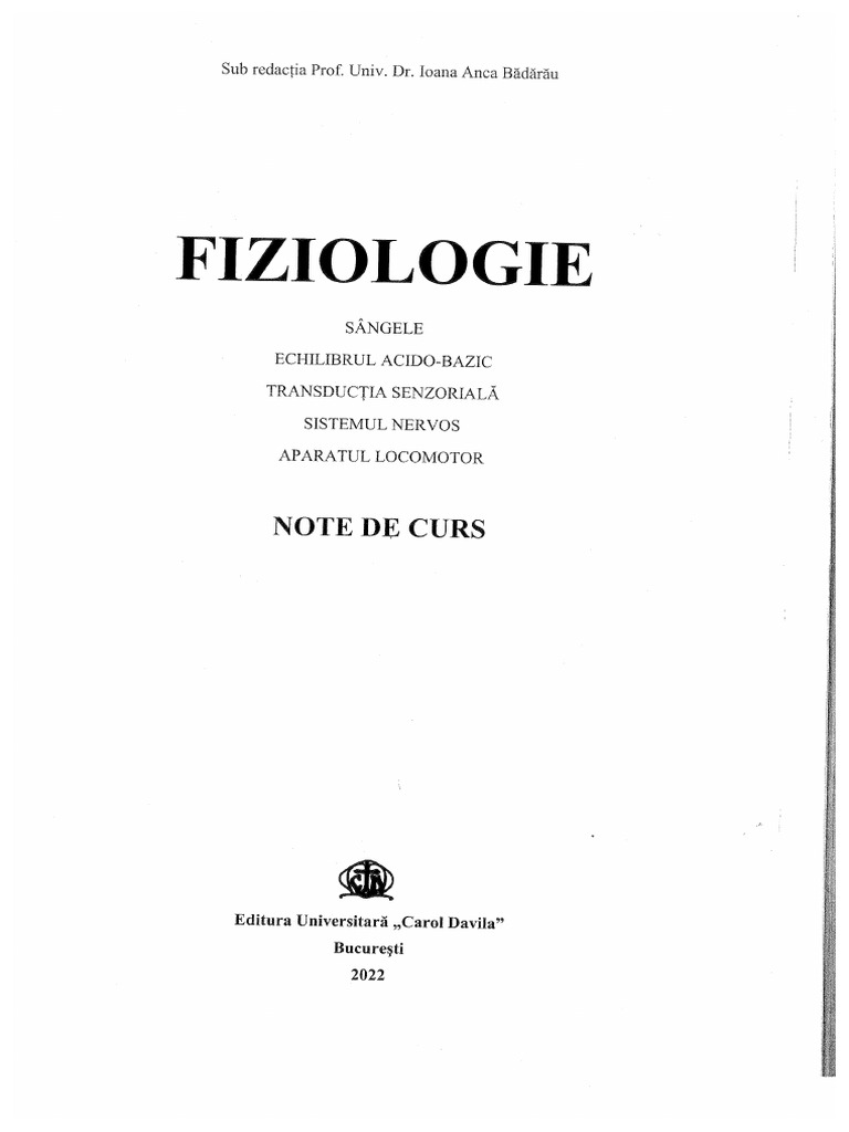 Carte FIZIO 2 Badarau | PDF