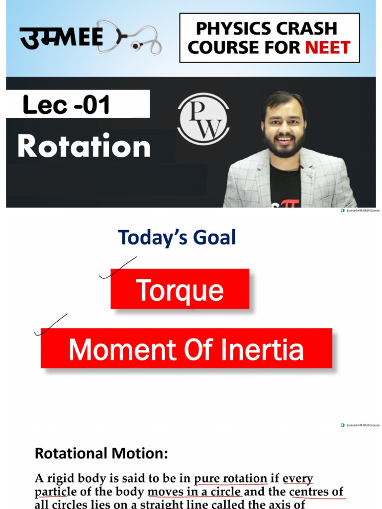 Rotational Motion 01 | PDF