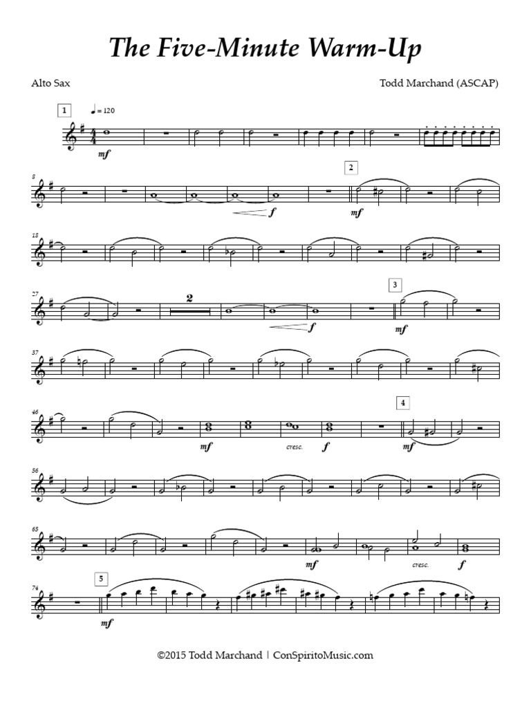 The Five Minute Warm Up ConSpiritoMusic 1 | PDF