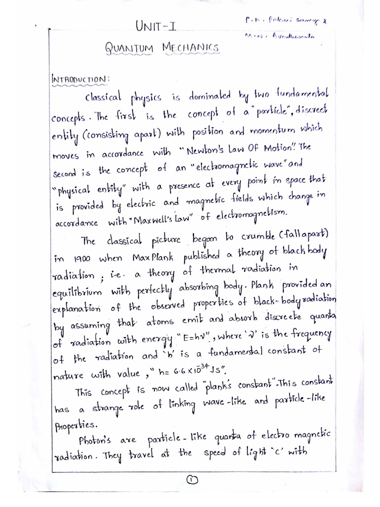 Applied Physics R18 Study Notes | PDF