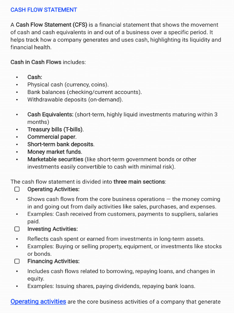 Cash Flow Management Accounting Pdf