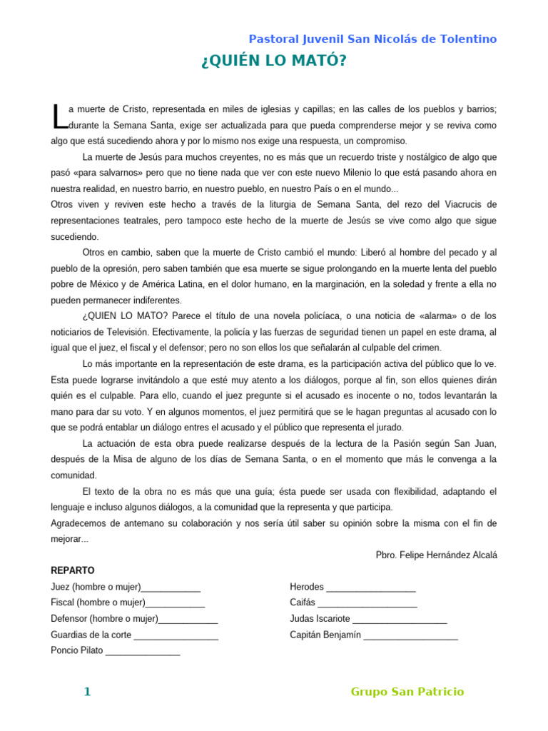 Quien Lo Mato | PDF | Poncio Pilato | Jesús