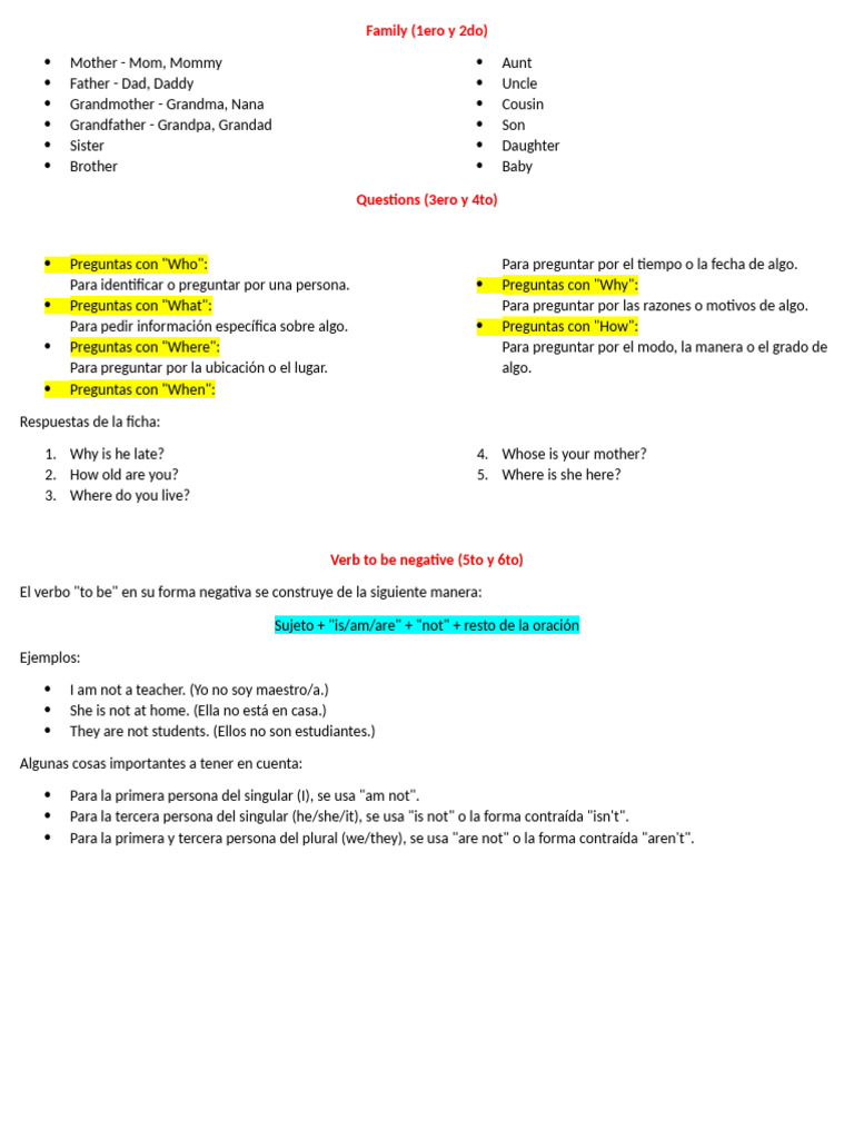 4ta Semana de Clases | PDF