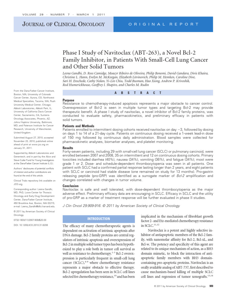 ZLJ 909 | PDF | Bcl 2 | Chemotherapy