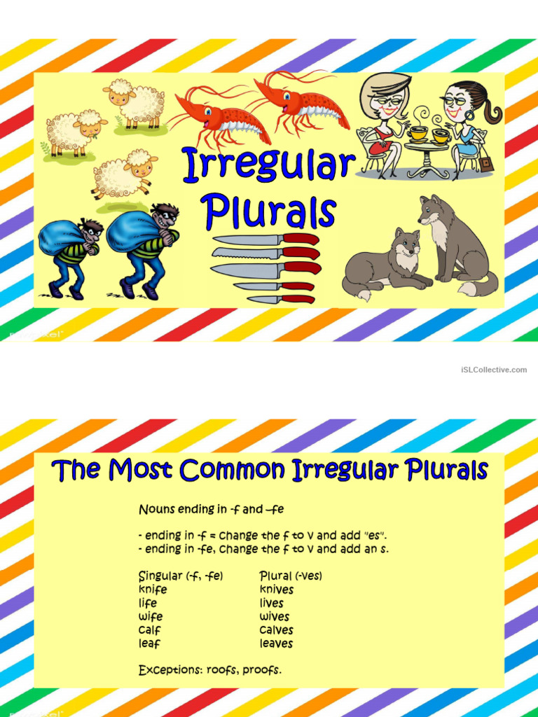 Irregular Plurals | PDF