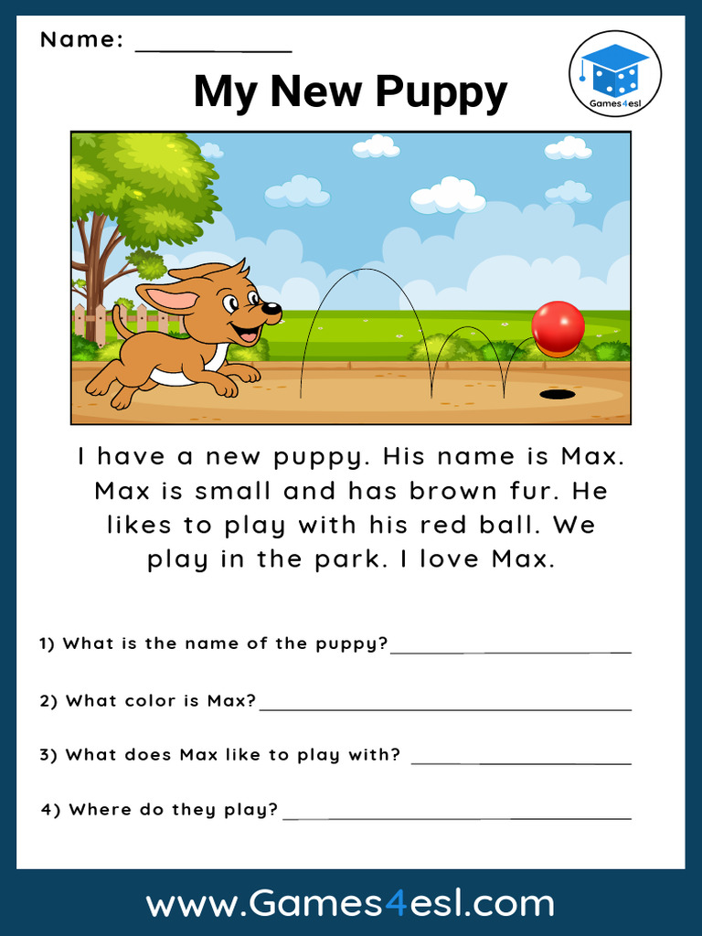 1st Grade Reading Comprehension Worksheet 1 | PDF