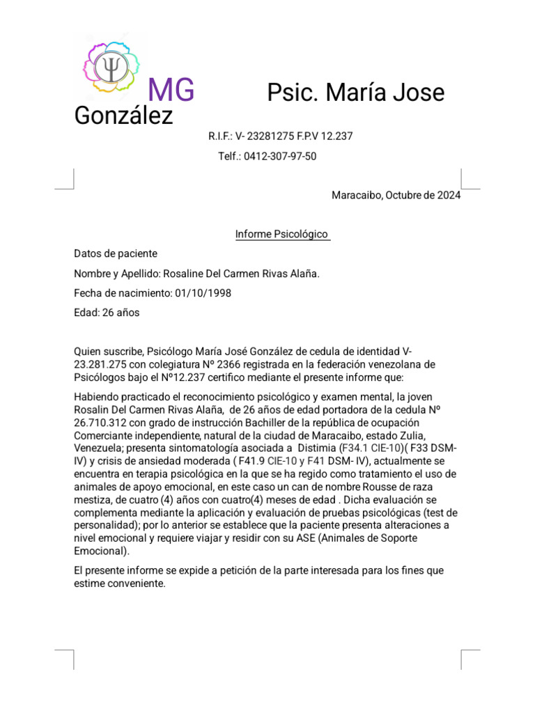 Informe Ase Roselin.alaña | PDF