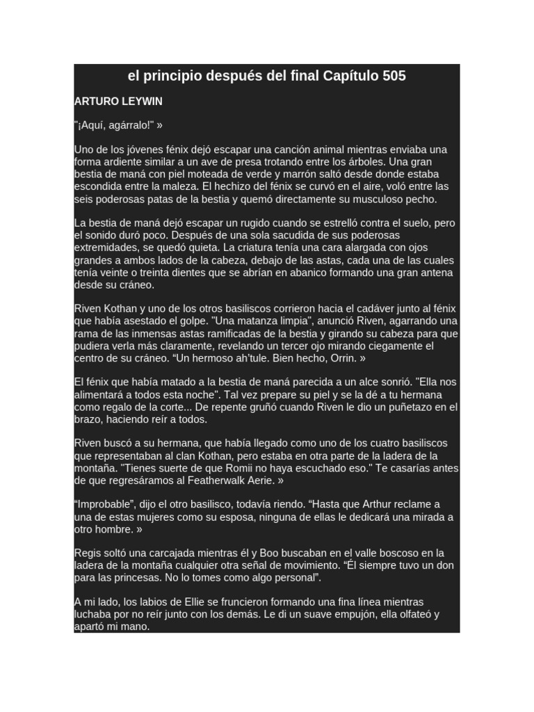 el principio después del final Capítulo 505 | PDF | Relámpago