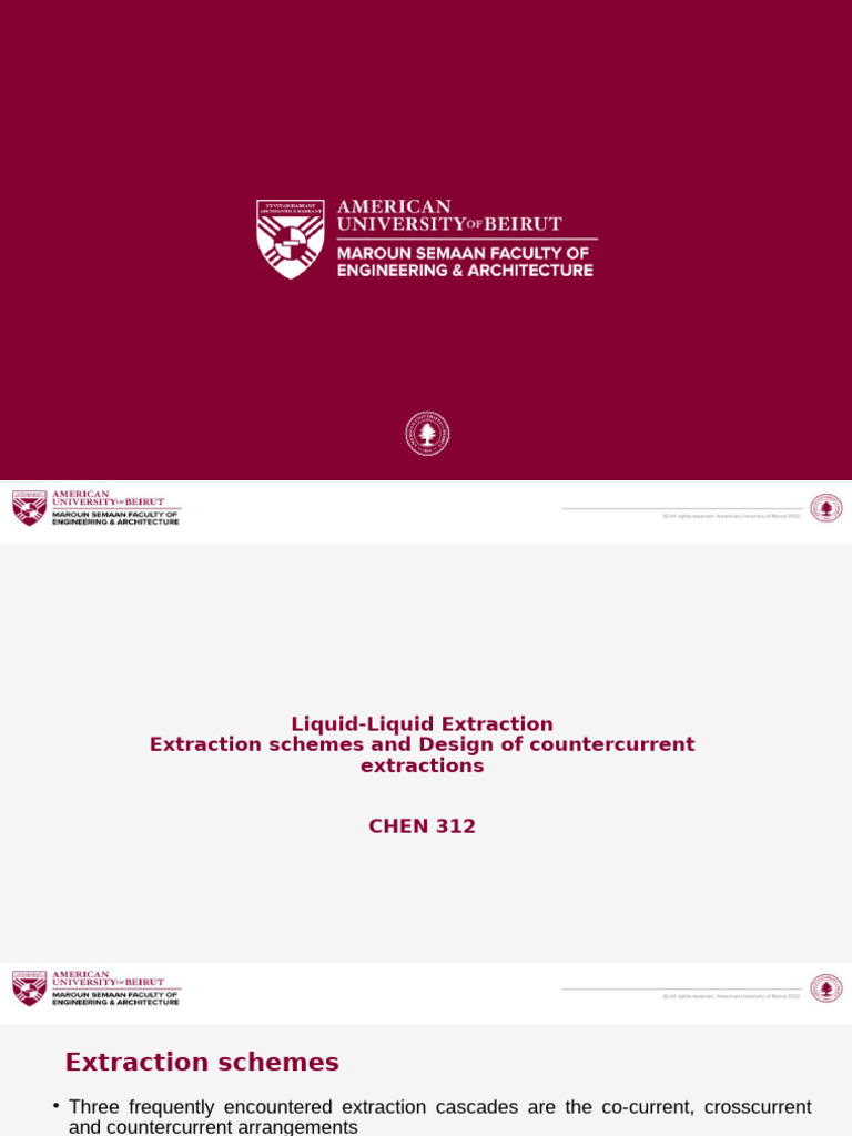 Countercurrent Liquid-Liquid Extraction | PDF | Separation Processes ...