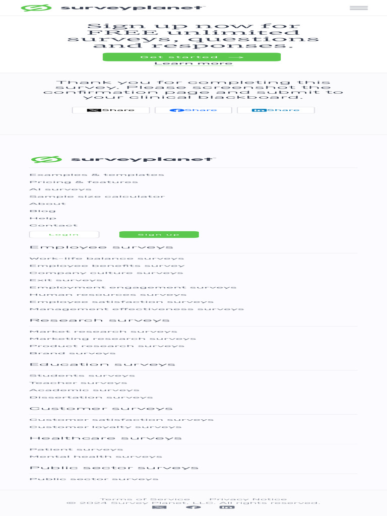 Survey Success SurveyPlanet | PDF