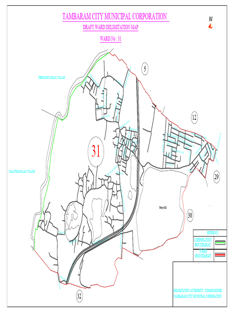 Tambaram City Municipal Corporation: Draft Ward Delimitation Map WARD ...