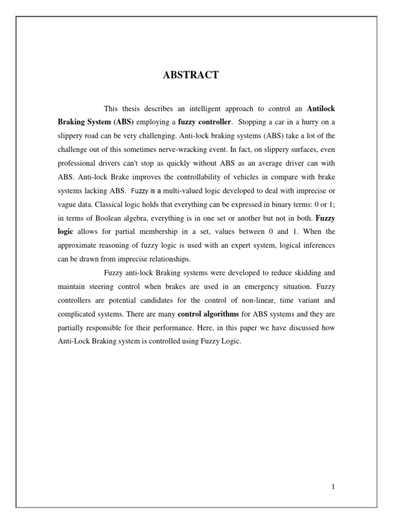 Antilock Braking System (ABS) - Min | PDF | Anti Lock Braking System ...