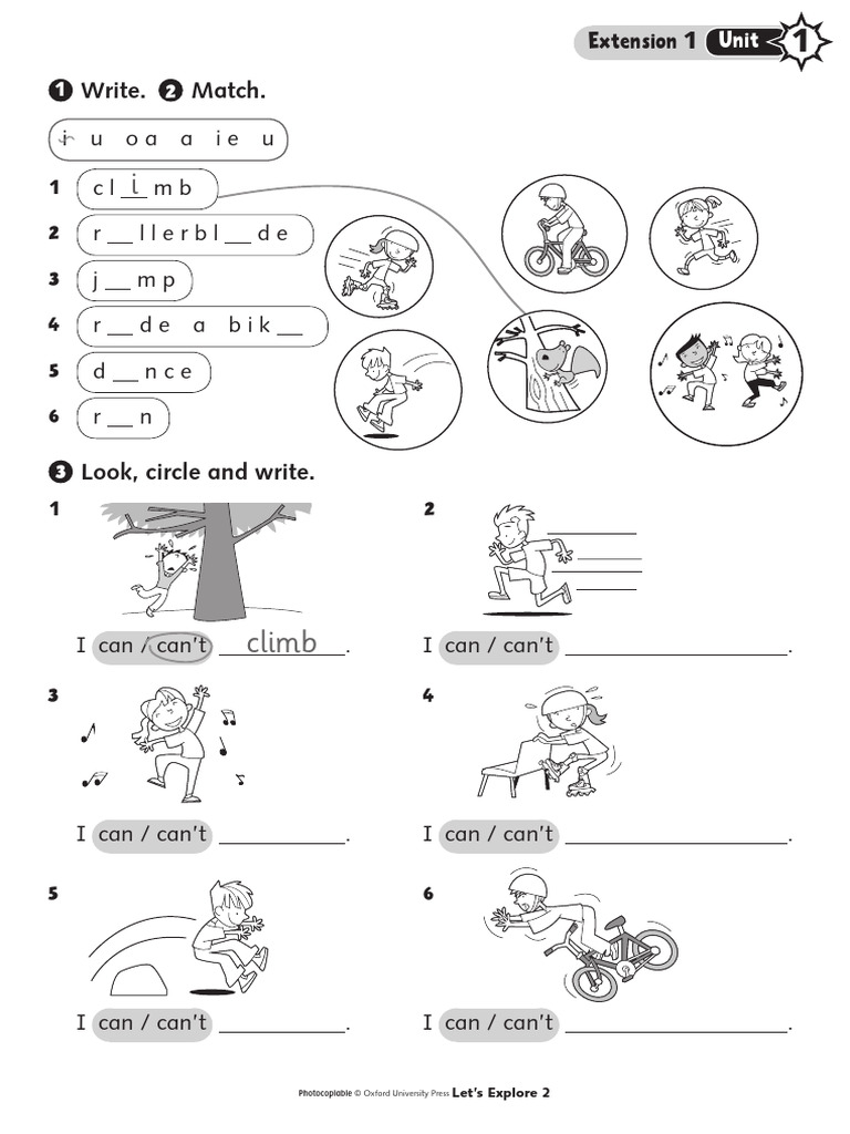 Lets-Explore 2 Extension Worksheets | PDF