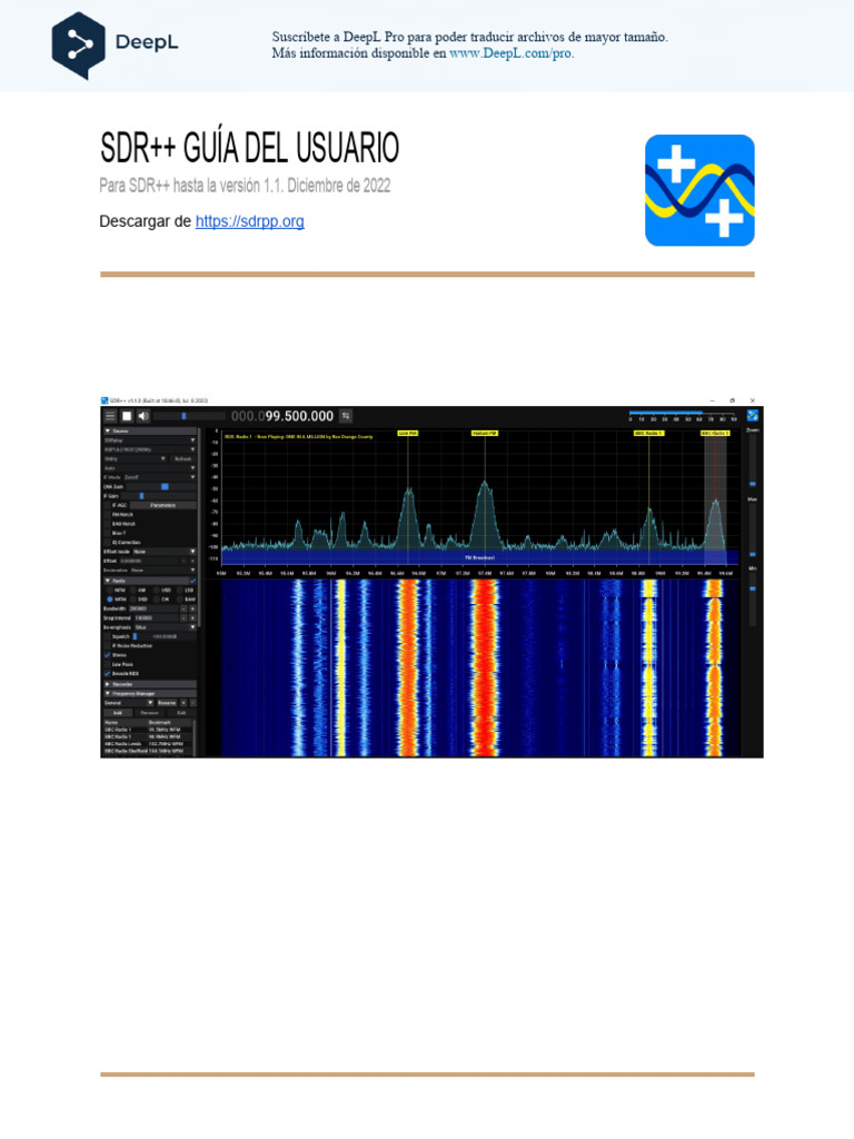 Guía de Usuario para SDR++ 1.1 | PDF | Distribución de Linux | Densidad ...