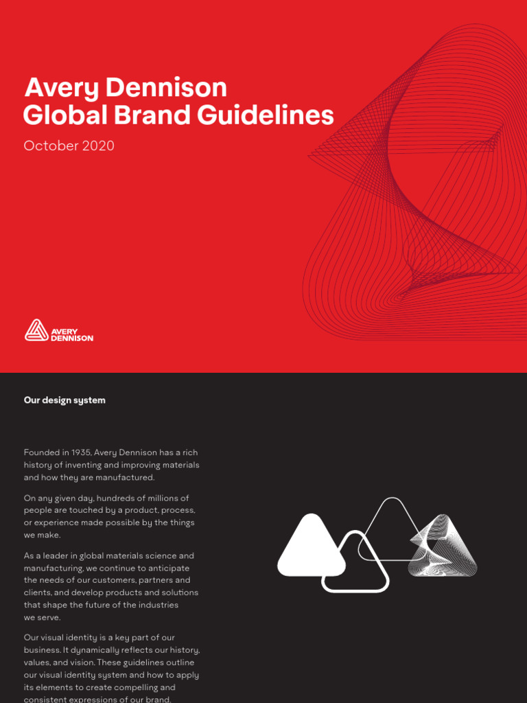 Avery Dennison Brand Guidelines 2020 | PDF | Logos | Color