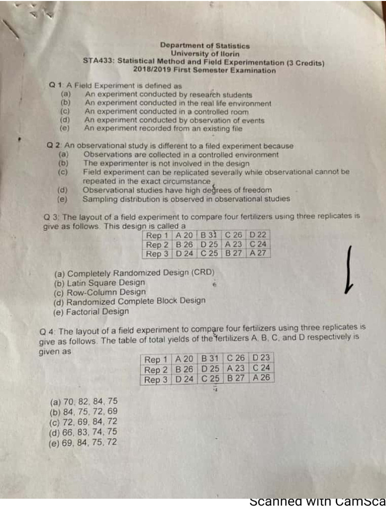 Statistics Practice Questions | PDF