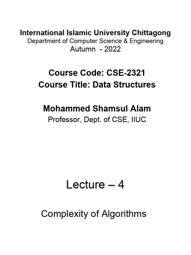 Time And Space Complexity Pdf Algorithms Algorithms And Data