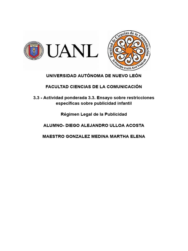 Daua Act3.3 Uanl | PDF | Publicidad | Alimentos