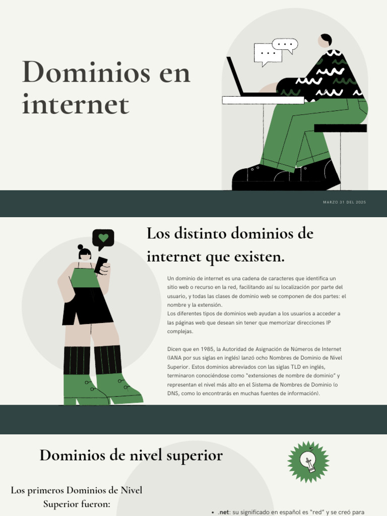Tipos de dominios en Internet 2025 | PDF | Nombre de dominio | sistema ...