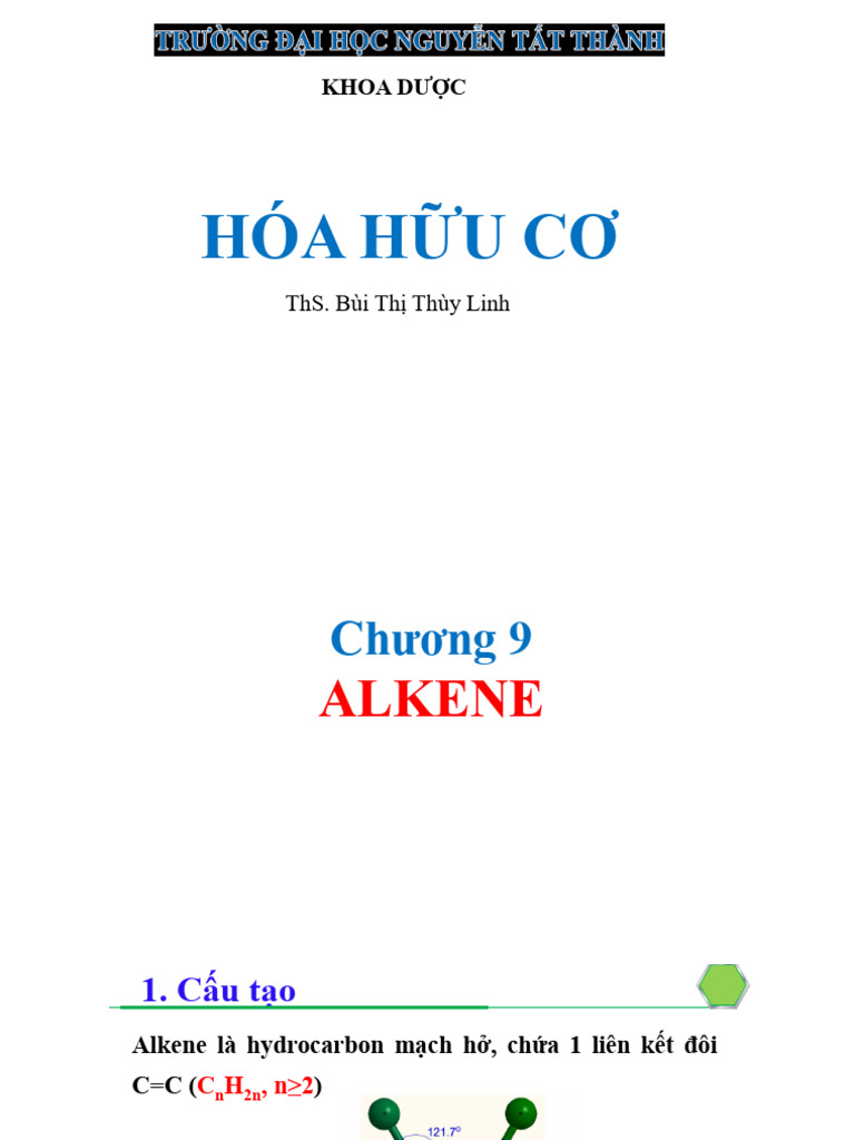 HHC - Chương 9. ALKENE | PDF