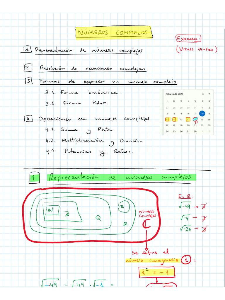 Ud 5 - Números Complejos - Rayan | PDF