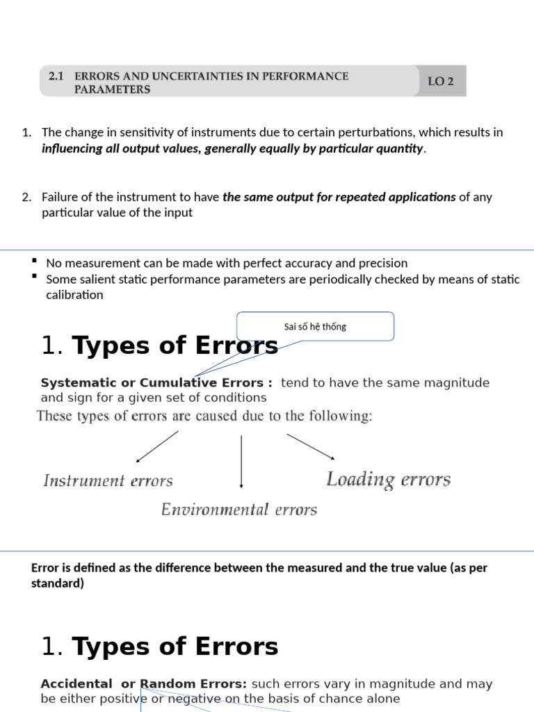 2. Performance Parameters | PDF | Observational Error | Accuracy And Precision