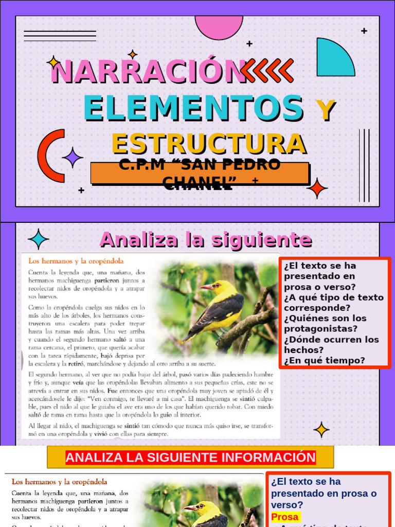 La Narracion Primero de Secundaria | PDF | Narración